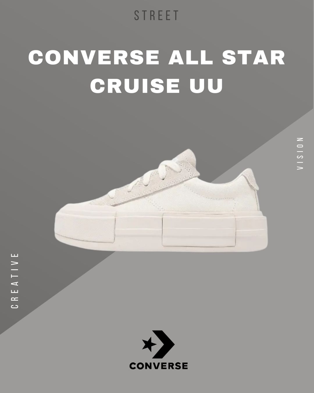 CONVERSE ALL STAR CRUISE UU鞋低筒厚底增高解構奶油底奶油白A08788C 從球鞋到穿搭，每一件單品都是精選 正品球鞋 ...