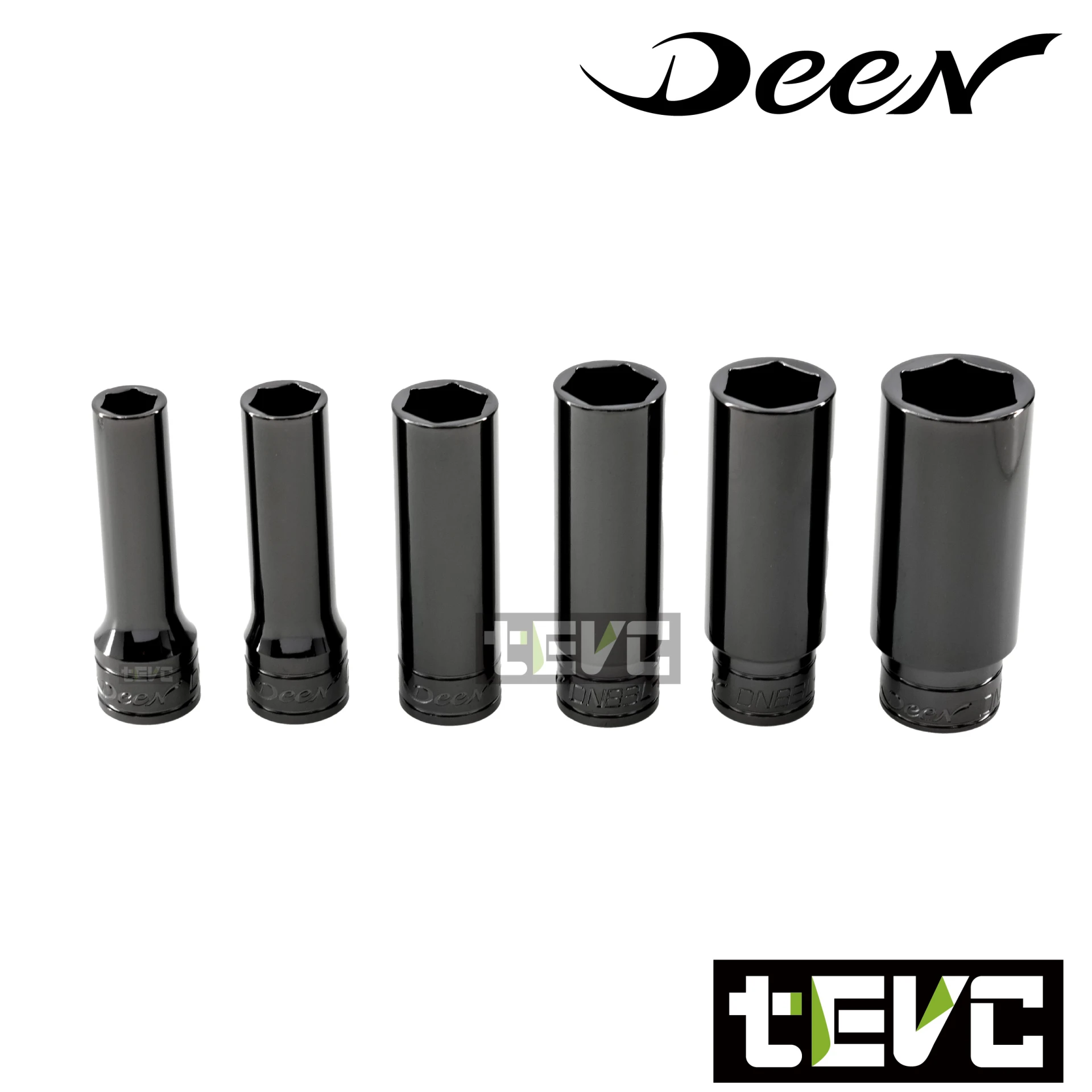 《tevc》DEEN 25周年限定 3/8" 三分 6角深套筒 6件組 (IP版） E-ZEN、DEEN、VESSEL、ANEX、KTC ...