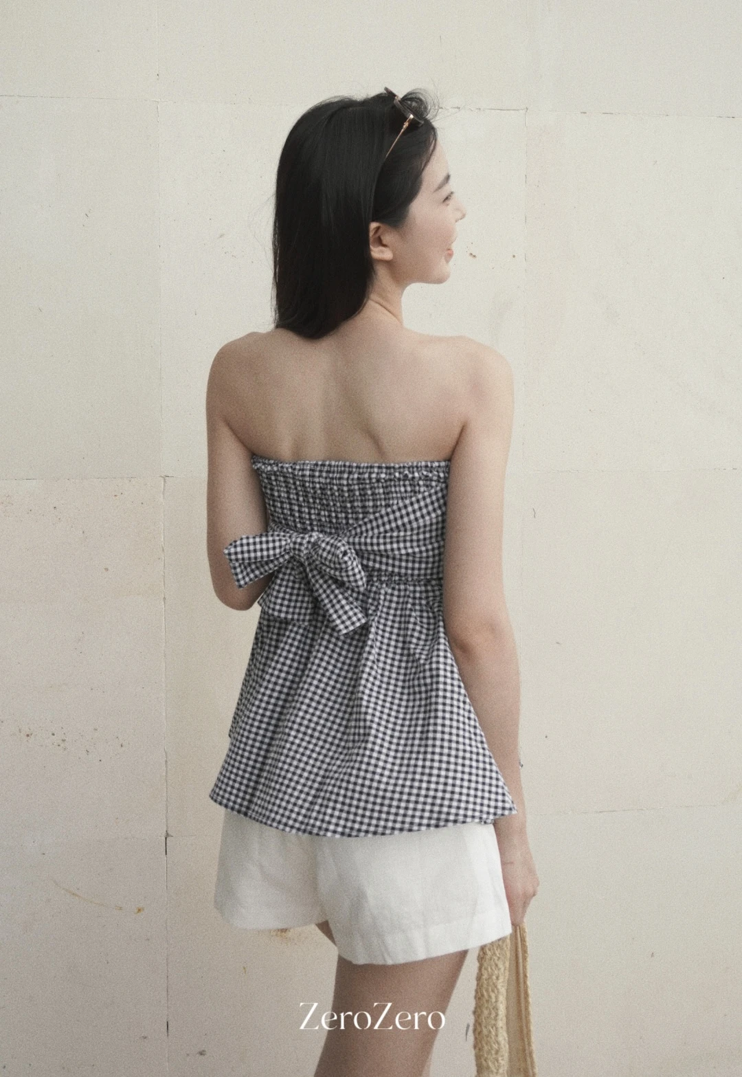 平口綁帶條紋上衣 | Zerozero for BV Shop