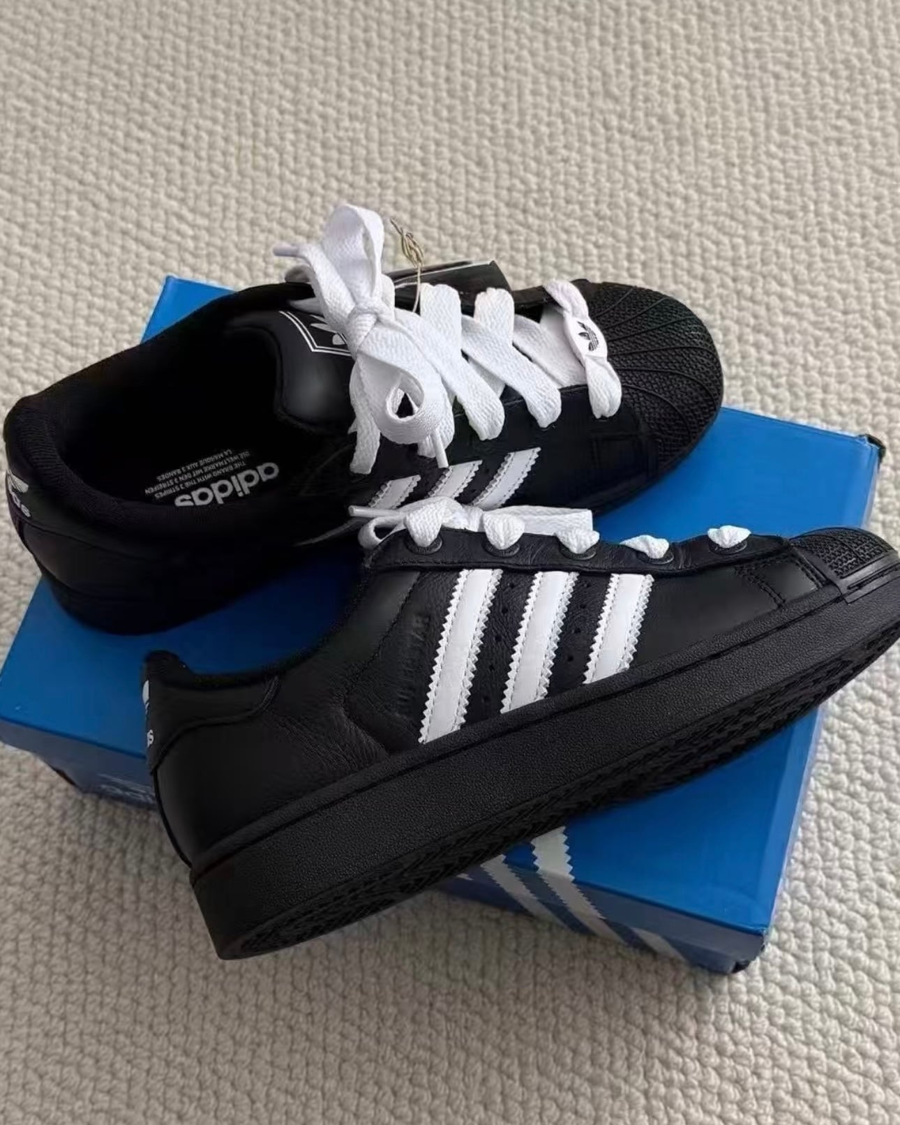 Adidas SUPERSTAR 2.0 黑白厚底貝殼頭(JI3538 KK4474) 球鞋 國外代購 潮流 精品 全球代購