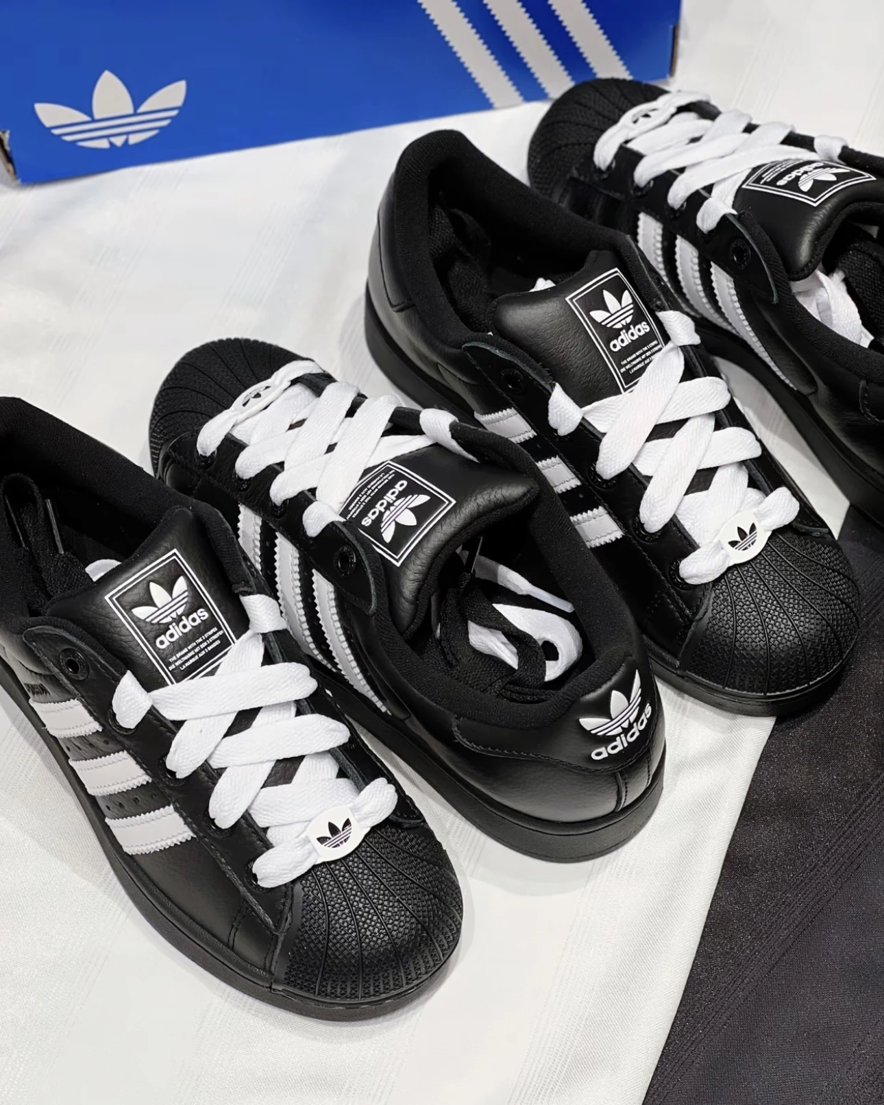 Adidas SUPERSTAR 2.0 黑白厚底貝殼頭(JI3538 KK4474) 球鞋 國外代購 潮流 精品 全球代購