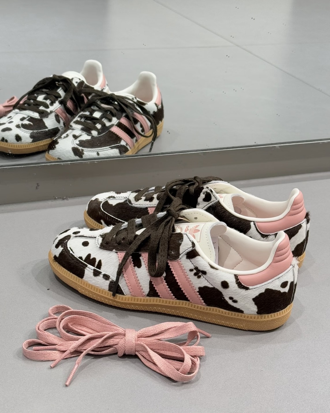 ADIDAS SAMBA OG 乳牛 奶牛紋路 草莓牛奶 粉棕(KK2239) 球鞋 國外代購 潮流 精品 全球代購