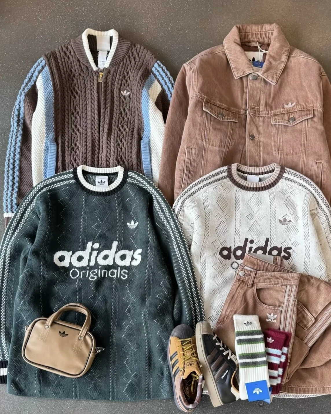 ADIDAS ORIGINALS U SWEATSHIRT 針織毛衣 三線 長袖 兩色可選(KS5956 KS5957) 球鞋 國外代購 潮流 ...