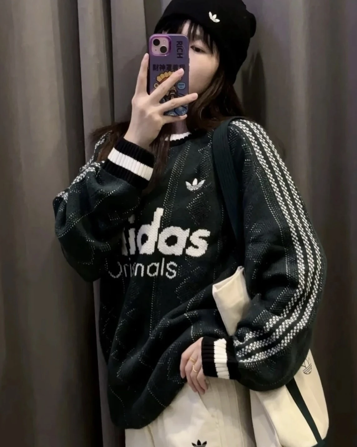 ADIDAS ORIGINALS U SWEATSHIRT 針織毛衣 三線 長袖 兩色可選(KS5956 KS5957) 球鞋 國外代購 潮流 ...