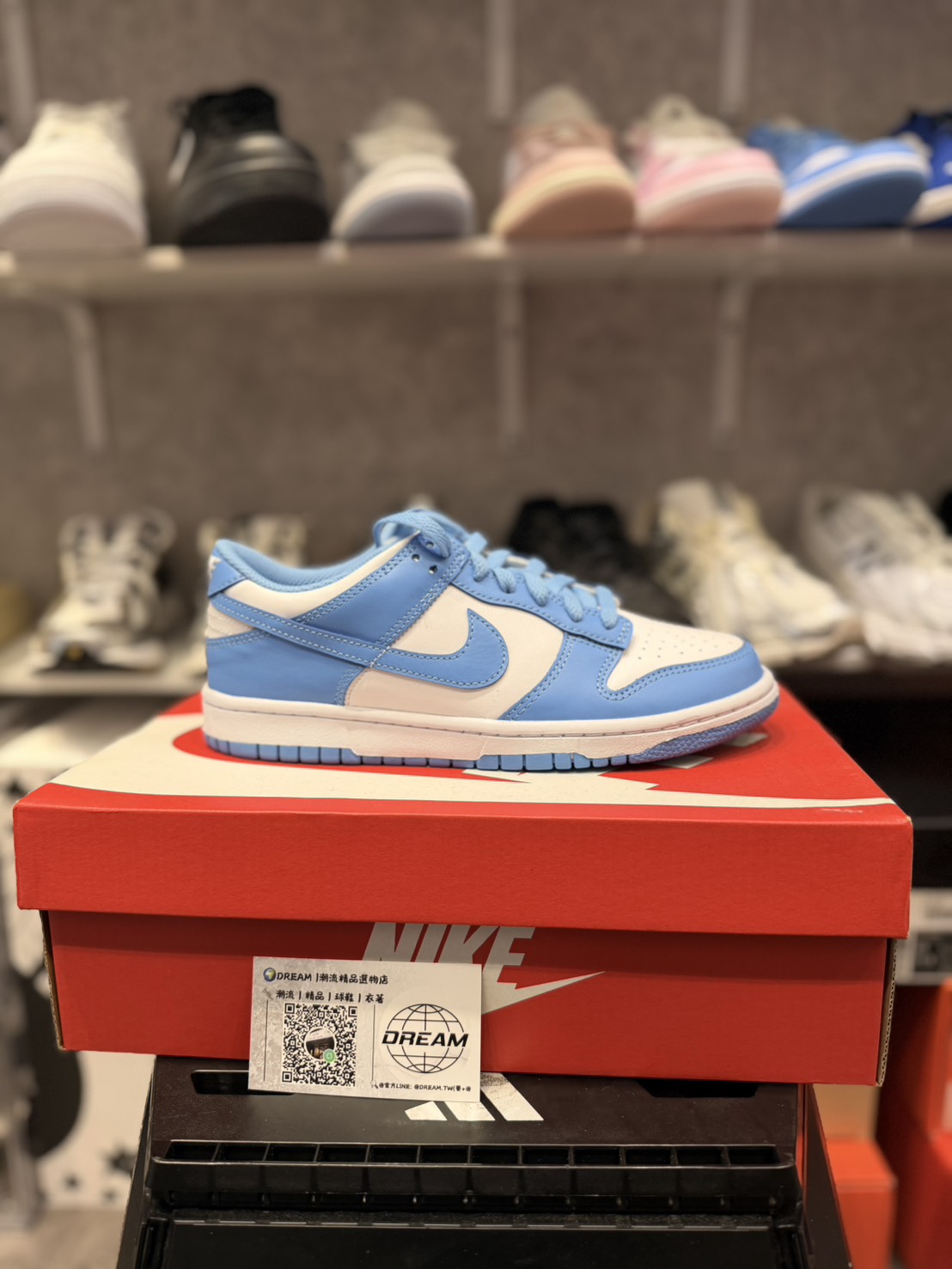 NIKE DUNK LOW GS 大學藍 白藍 (CW1590-103) 球鞋 國外代購 潮流 精品 全球代購