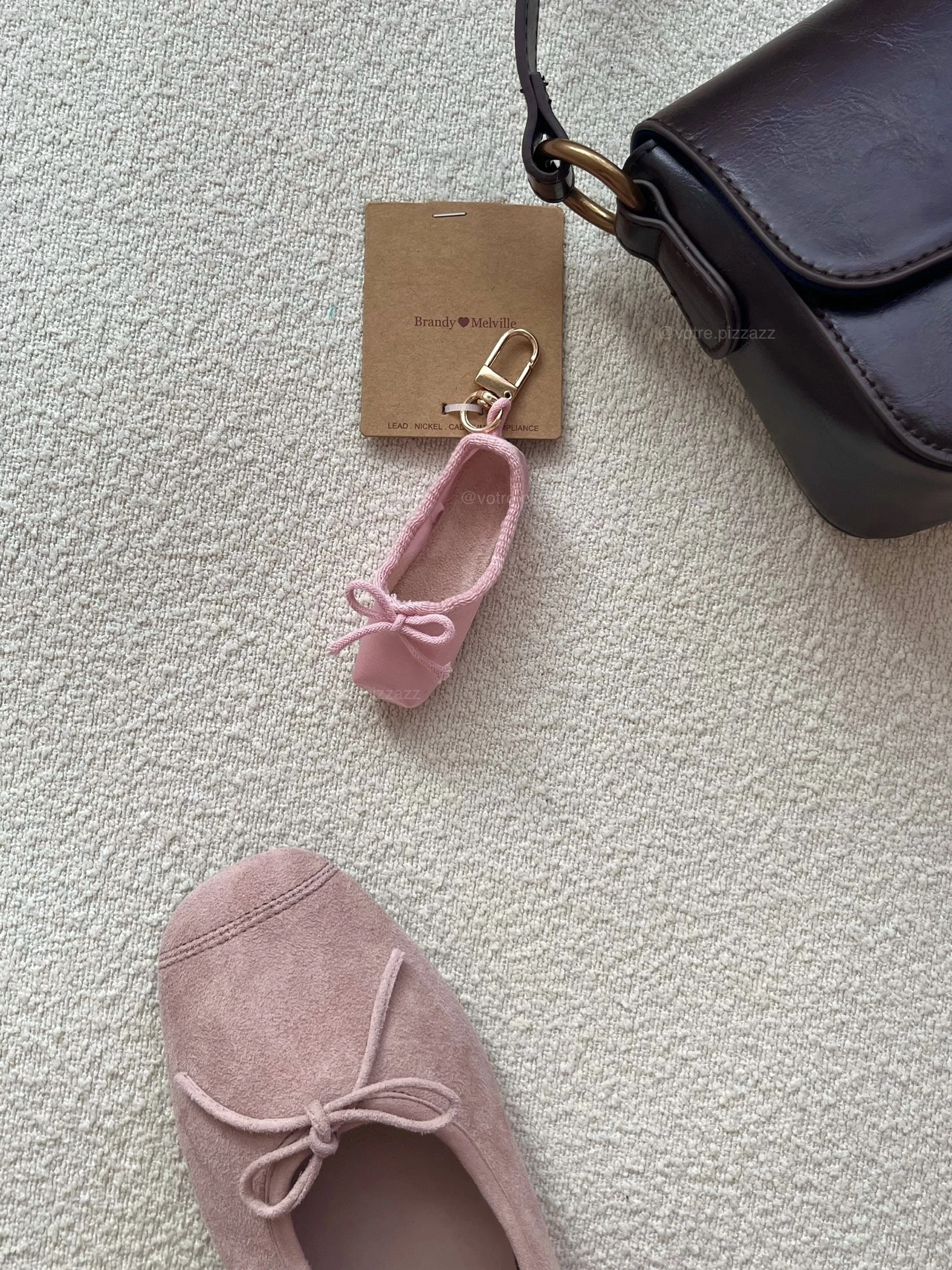 ballet slipper keychain 芭蕾舞鞋鑰匙圈