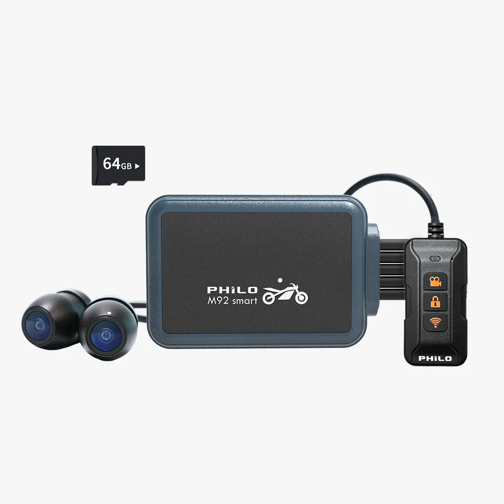 冰鷹M92smart 雙鏡頭機車行車紀錄器 無螢幕輕巧版【贈送64G記憶卡】 |飛樂PHILO